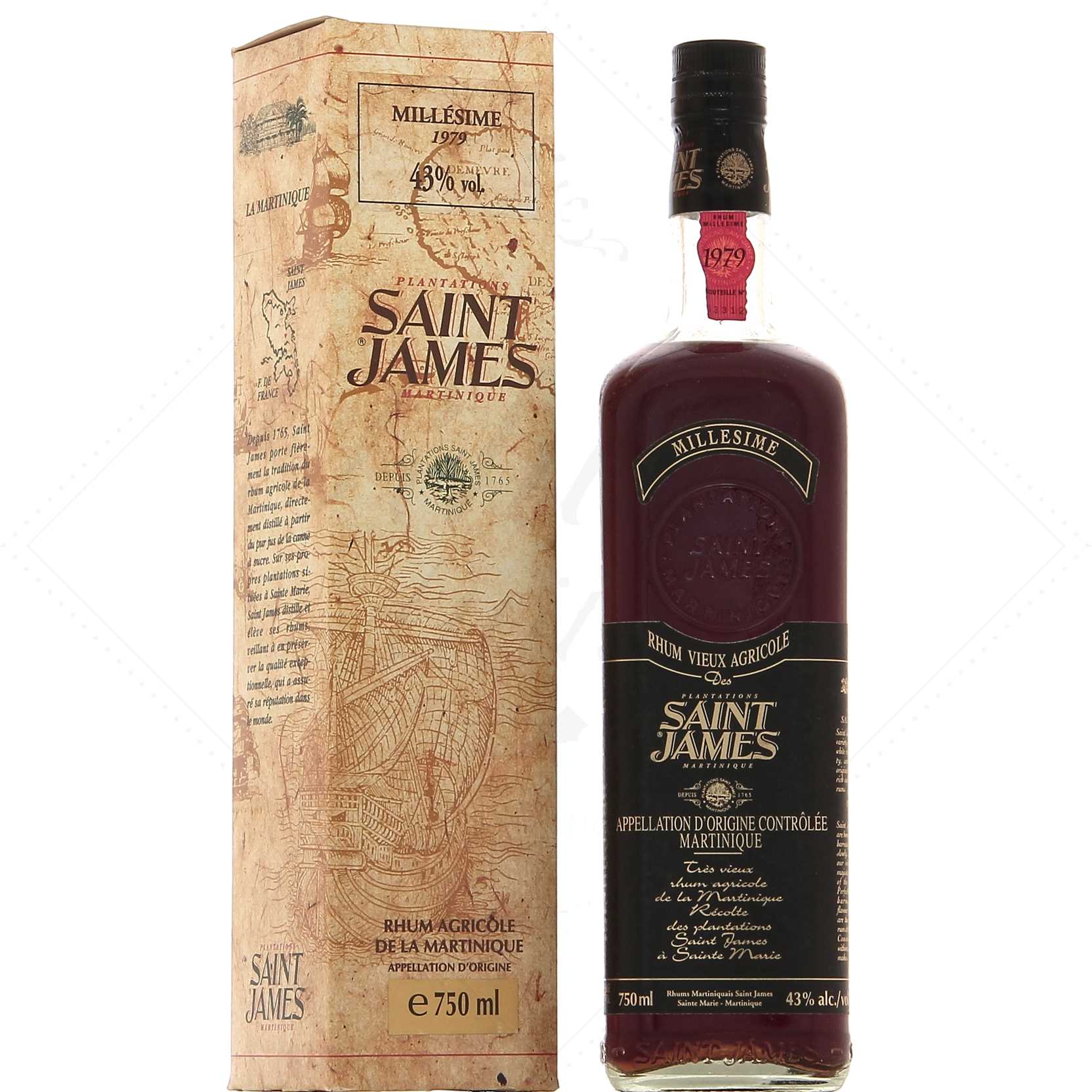 Saint James millésime 1979 – bouteille n°3312 - Rhum Attitude