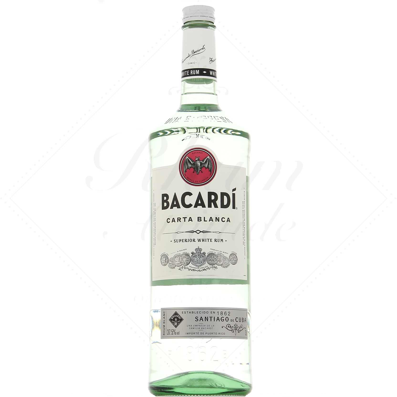 Bacardi Carta Blanca 37,5° - 3 litres ! - Rhum Attitude