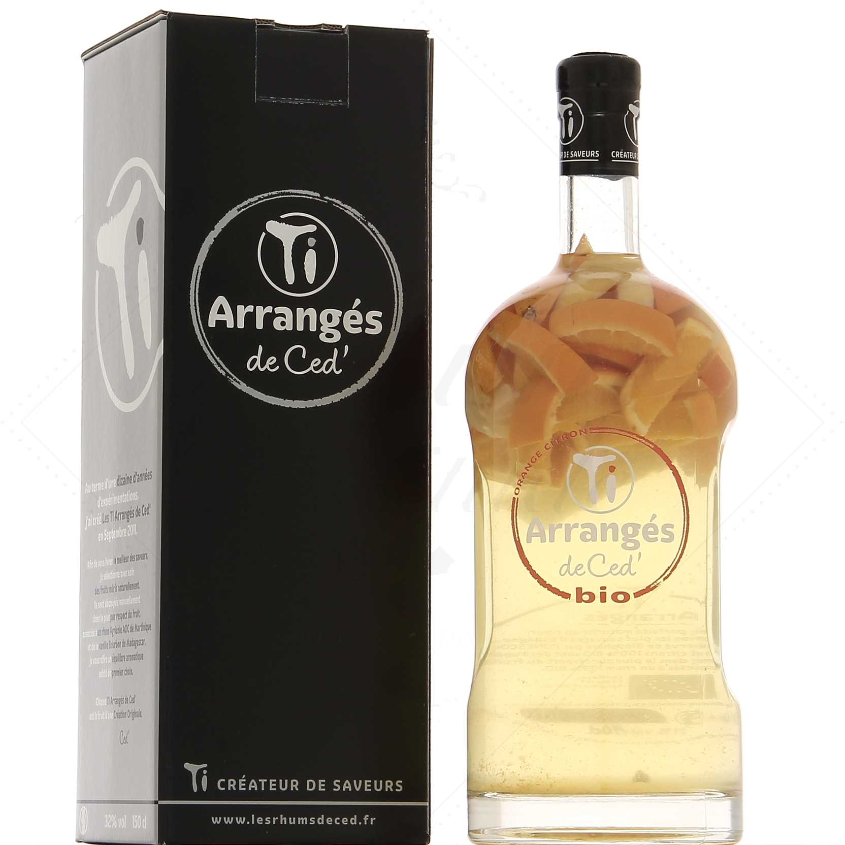 Les Rhums de Ced Ti Arrangés Orange Citron 100% bio 21° - 1,5 litres ...