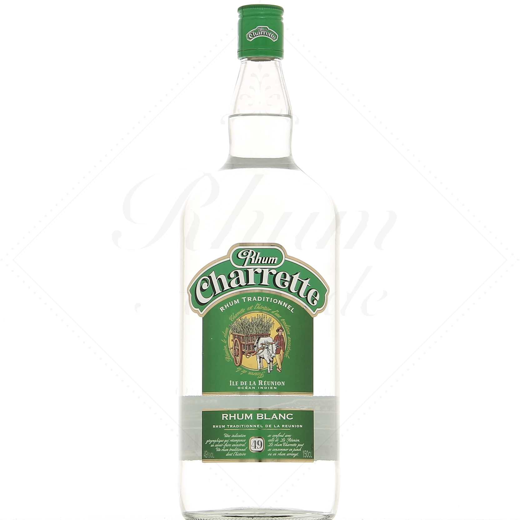 Rhum Charrette blanc 49° – 1,5 litres ! - Rhum Attitude