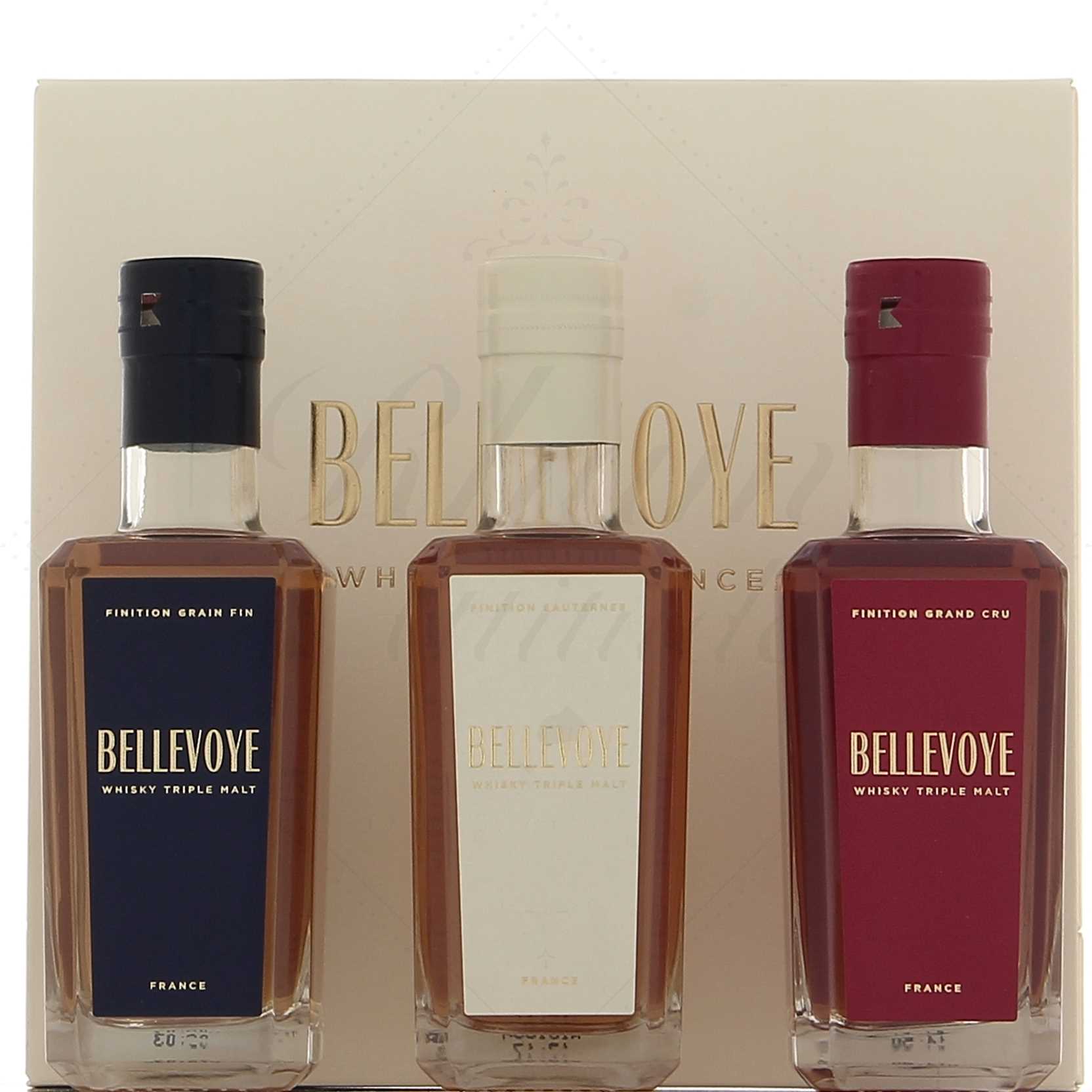 Bellevoye Whisky de France Coffret découverte tricolore 3x20cl - Rhum ...