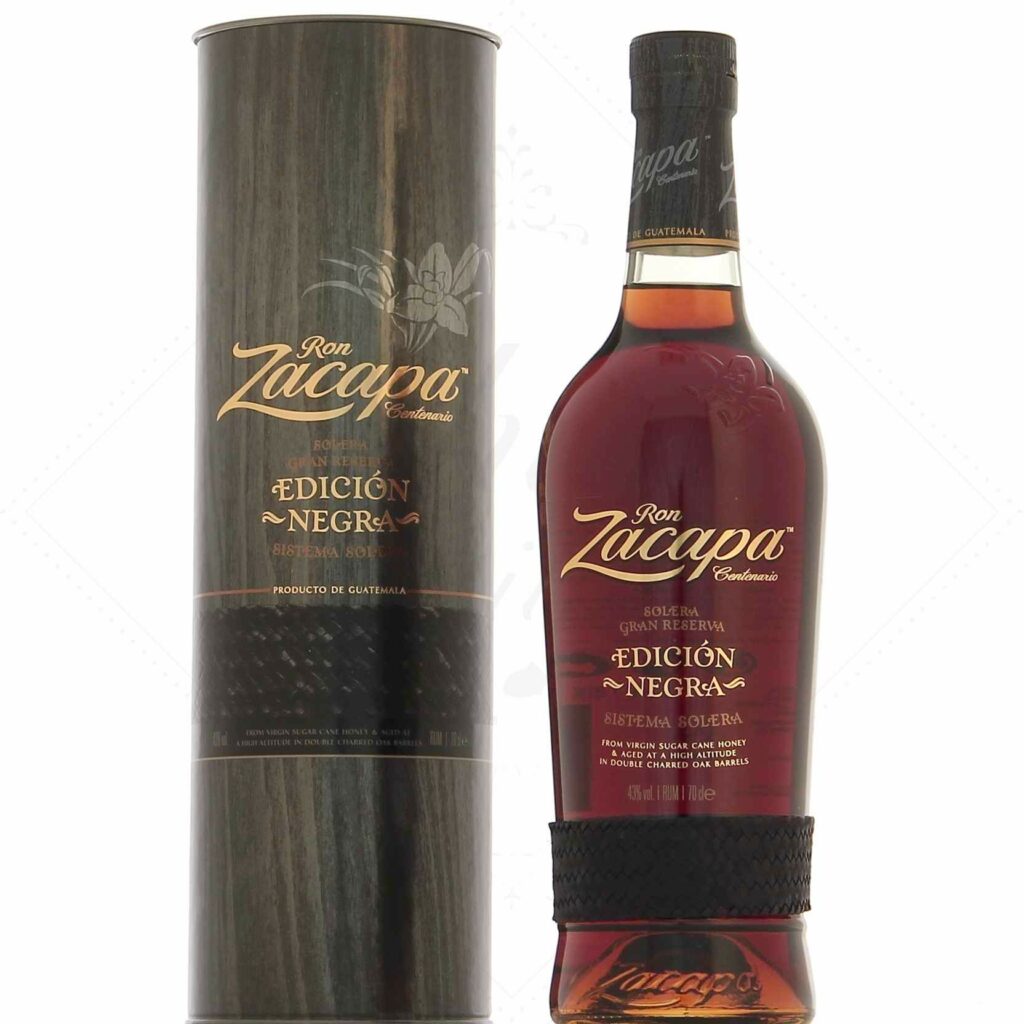 Zacapa Edicion Negra en coffret 2 verres 43° - édition 2021 - Rhum Attitude